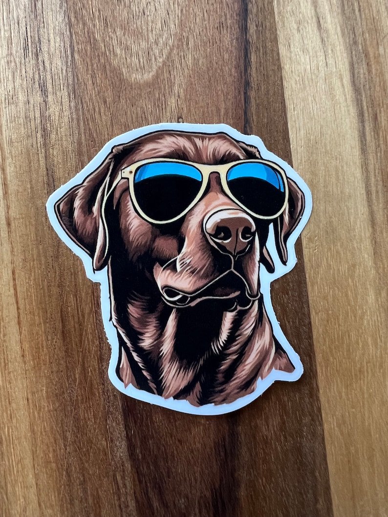 Redneck Chocolate Lab Vinyl Sticker - Etsy