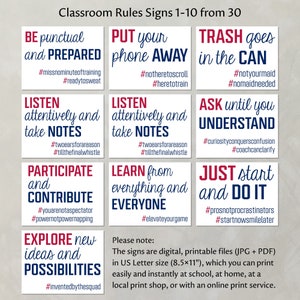 30 Classroom Bulletin Board Hashtag Signs/posters US Flag Color ...