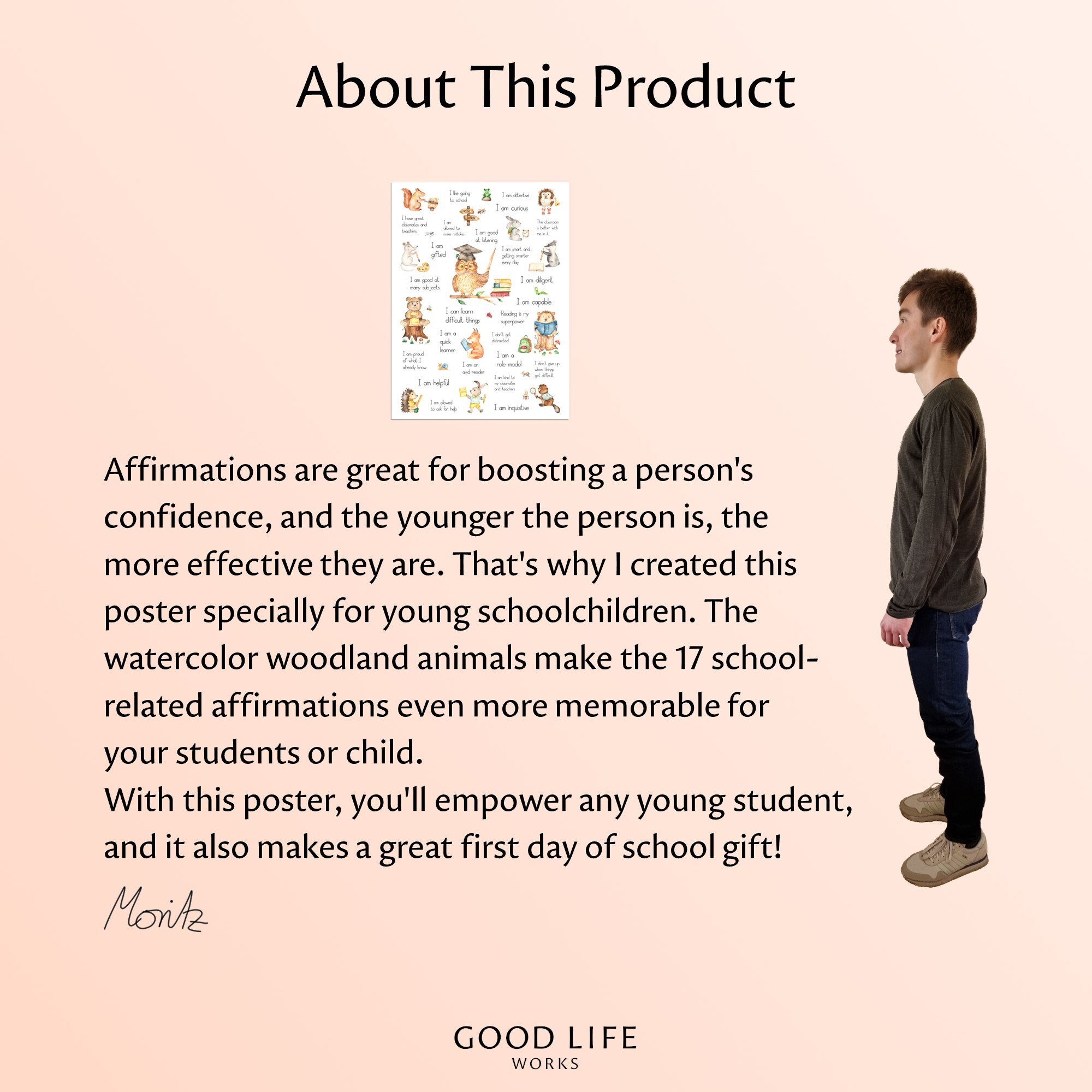 Elementary Classroom Affirmations Poster, Homeschool Woodland Animals ...