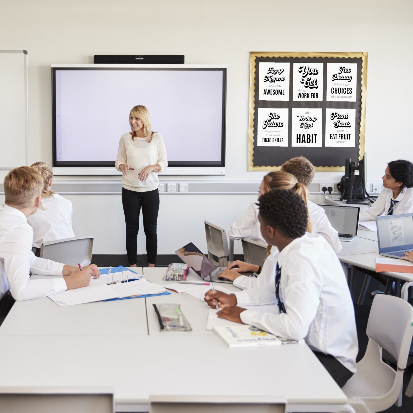 30 Growth Mindset Middle High School Classroom Decor Posters ...