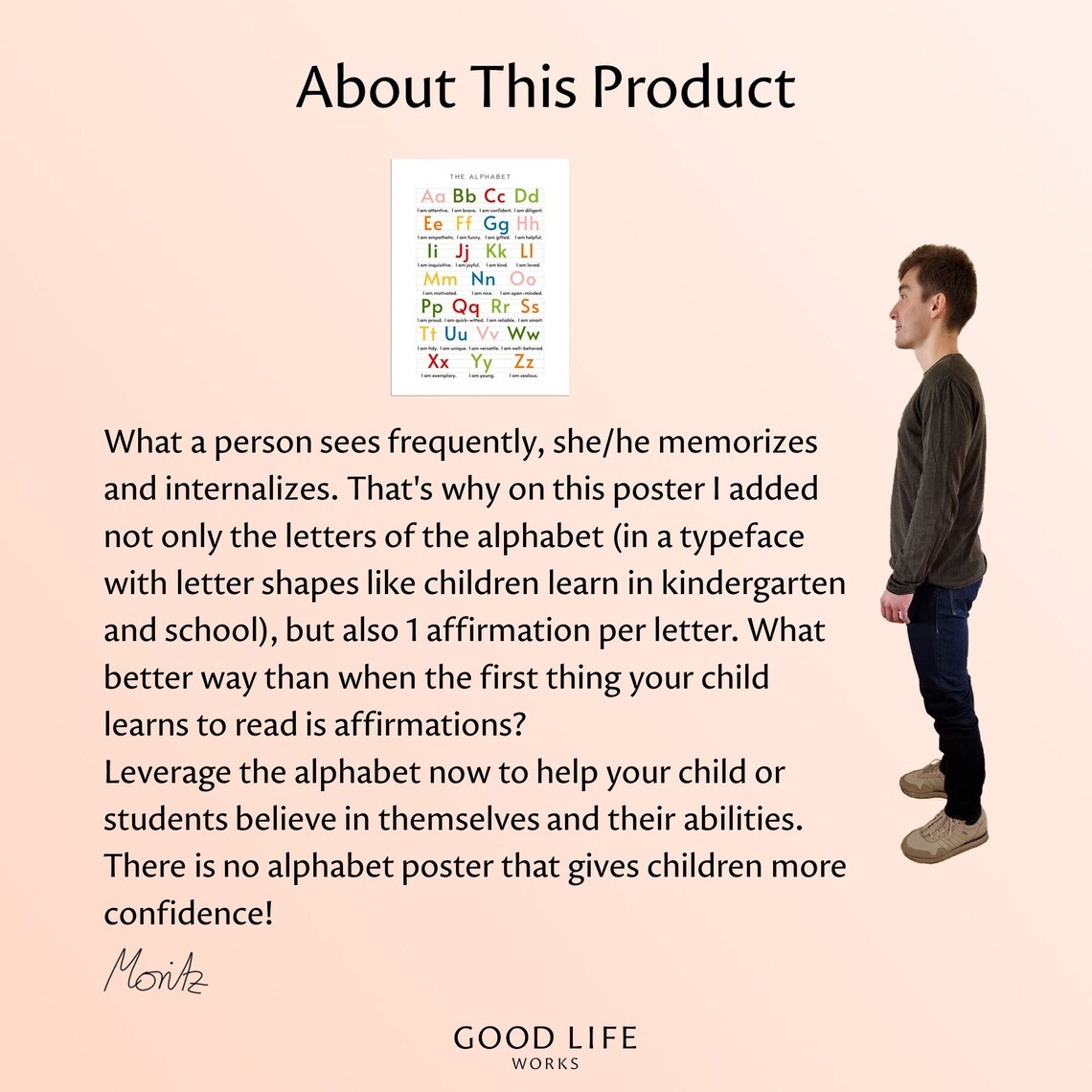 Rainbow Affirmations Alphabet Abc Poster Homeschool Decor - Etsy