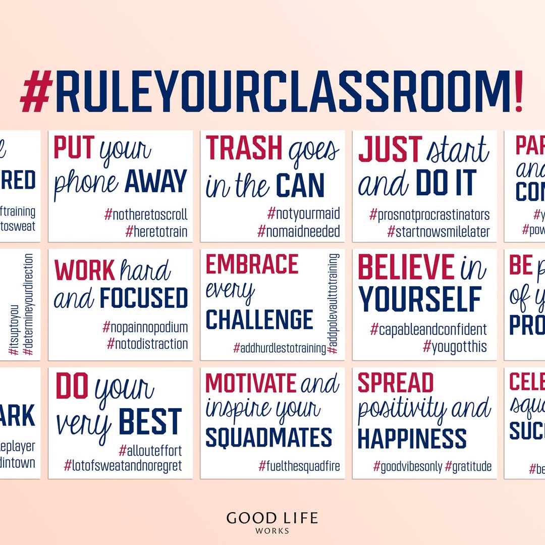 30 Classroom Bulletin Board Hashtag Signs/posters US Flag Color ...