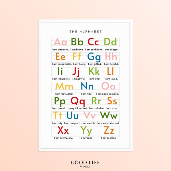 Alphabet Affirmations Printable - Etsy