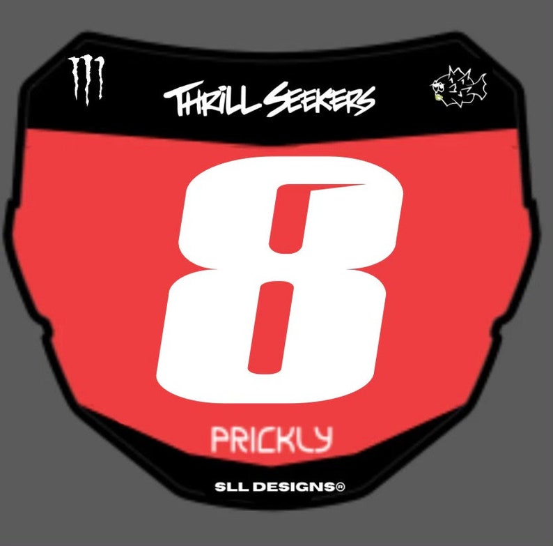 Custom ODI Front Plate Red - Etsy