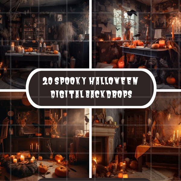 Halloween Backdrop - Etsy