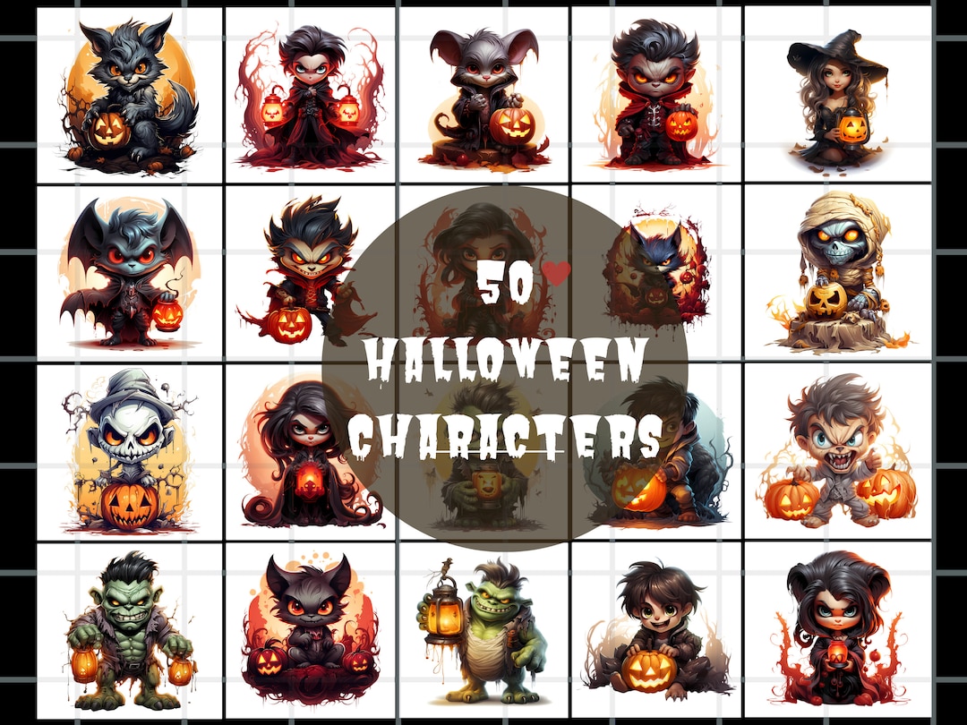 50 PNG Halloween Characters, Halloween Clipart, Werewolf, High Quality ...