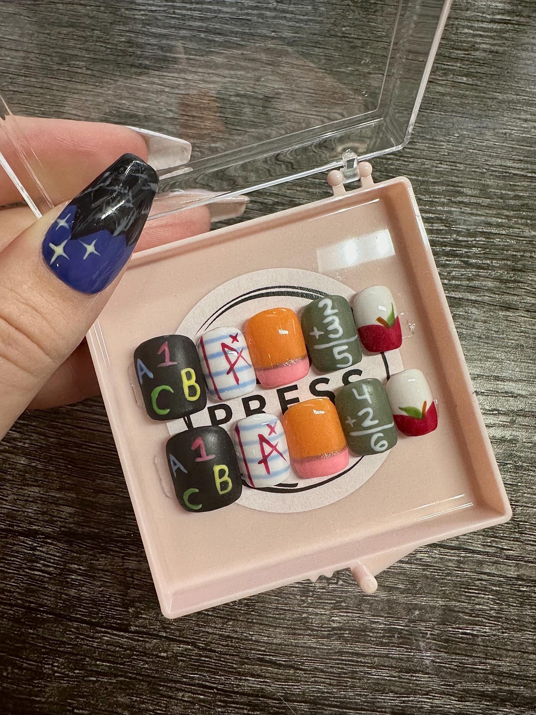 Teacher Appreciation Back to School Press on Nails, Nails for Teachers ...