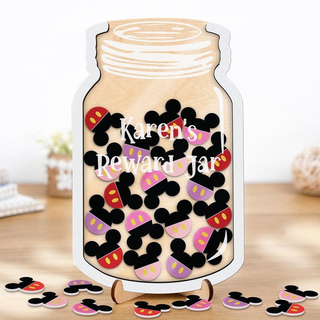 Custom Magnetic Reward Jar Classroom Behavior, Personalized Mouse ...