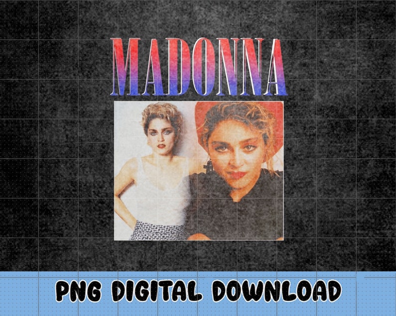 Madonna PNG, Madonna Png Digital Download File Sublimation, Svg File ...