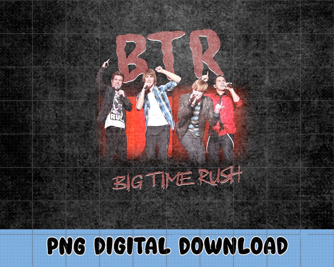 Big Time Rush PNG, Big Time Rush Merch Tour Png, Pop Music Png File ...