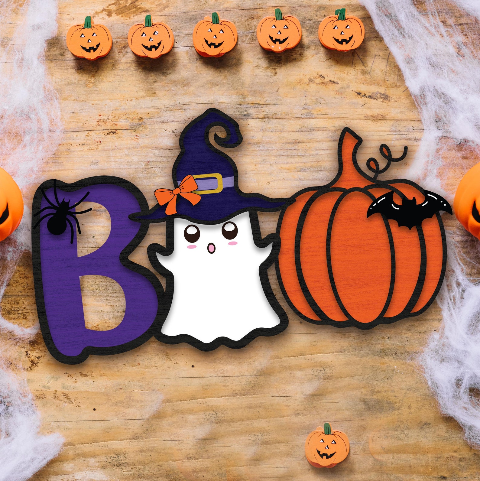 Halloween Ghost Sign,halloween Front Door Decor,ghost Pumpkin Boo ...
