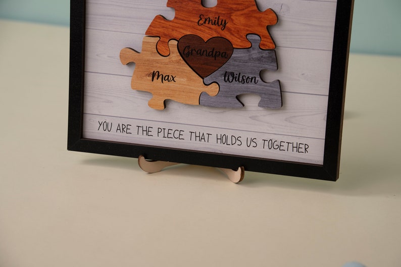 Personalized Fathers Day Puzzle Sign,custom You Are the Piece That ...