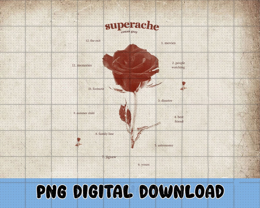Conan Vintage PNG, Conan Music Gray Vintage Superache Album PNG, Conan ...