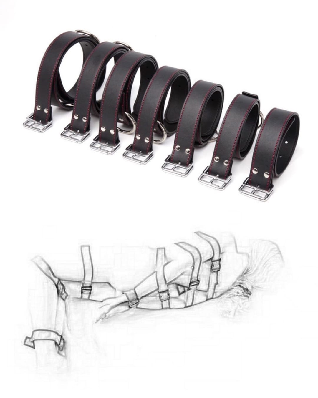 Body Harness Leather Full Body Restraint Belts BDSM Bondage - Etsy