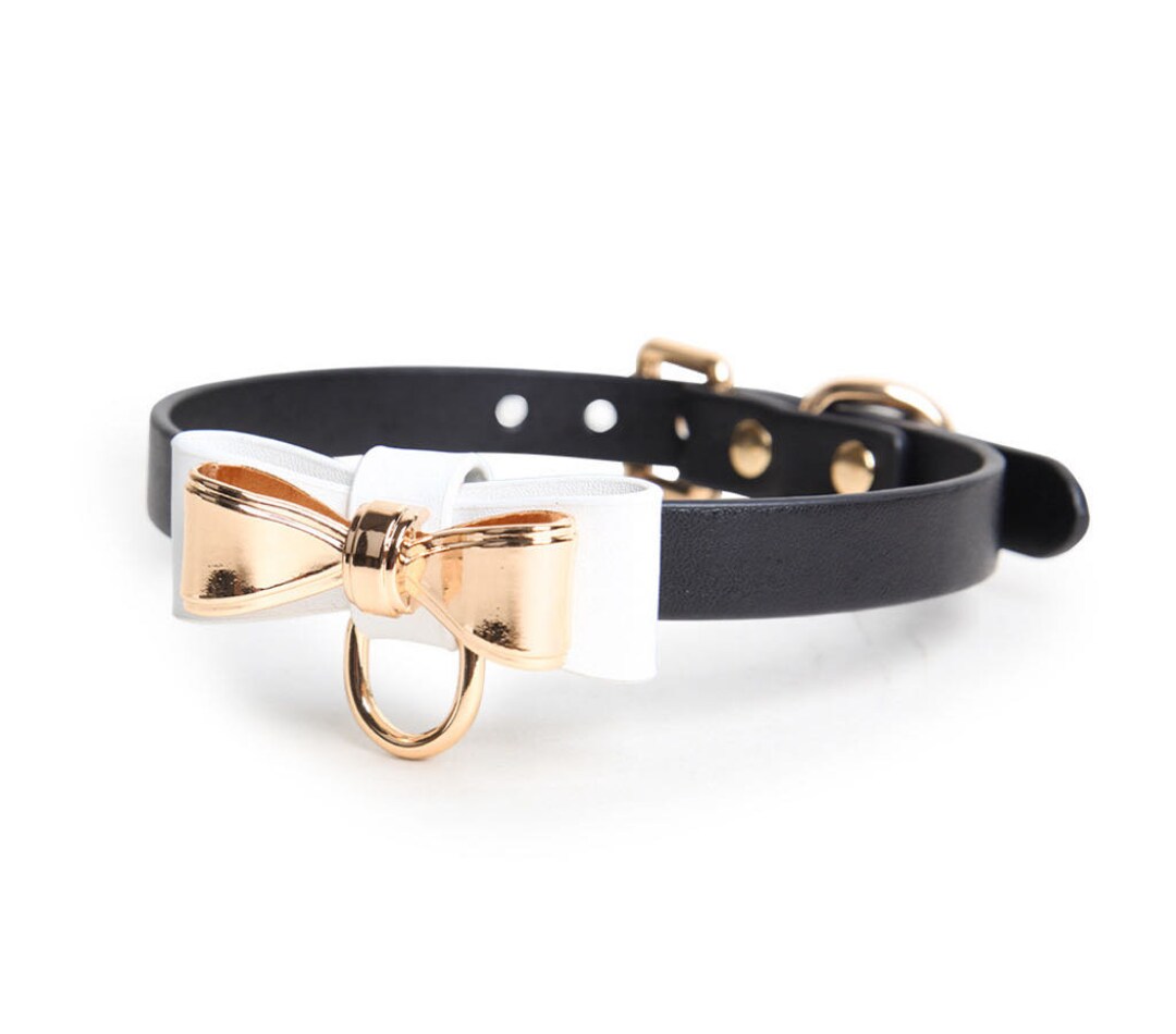 Leather Collar Women Genuine Leather Collar and Leash Set - Etsy