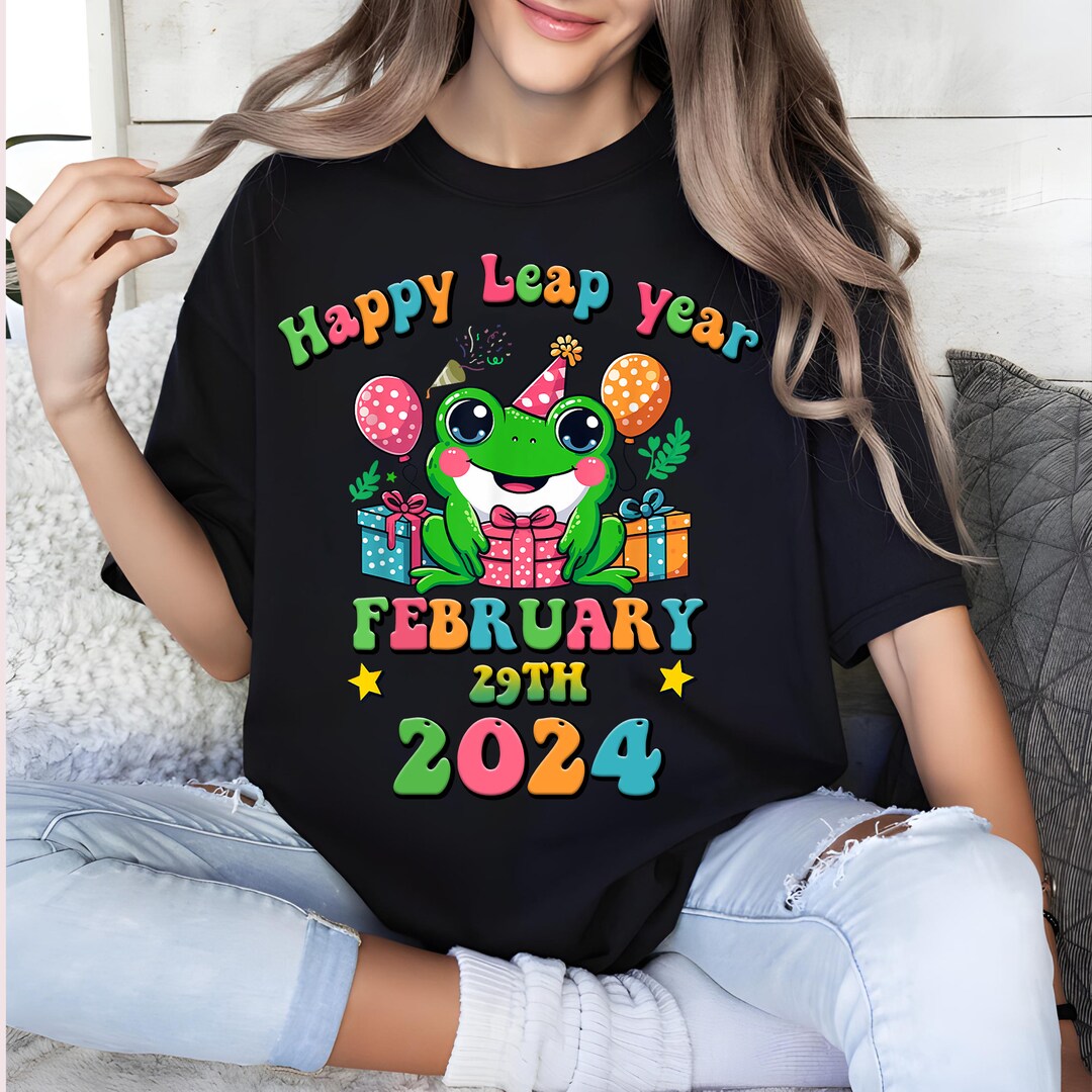 Happy Leap Year 2024 Png, Leap Day Png, February 29th Leap Day Frog ...