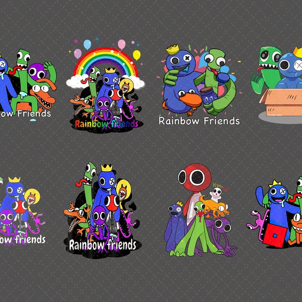 Rainbow Friends Svg Png - Etsy