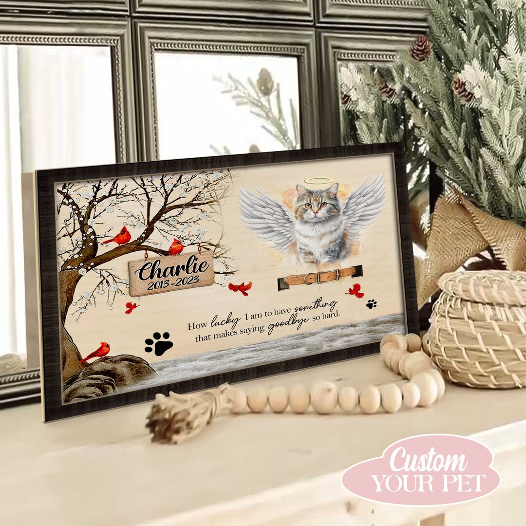 Dog Portrait Memorial Frame, Custom Pet Photo, Dog Collar Holder, Loss ...