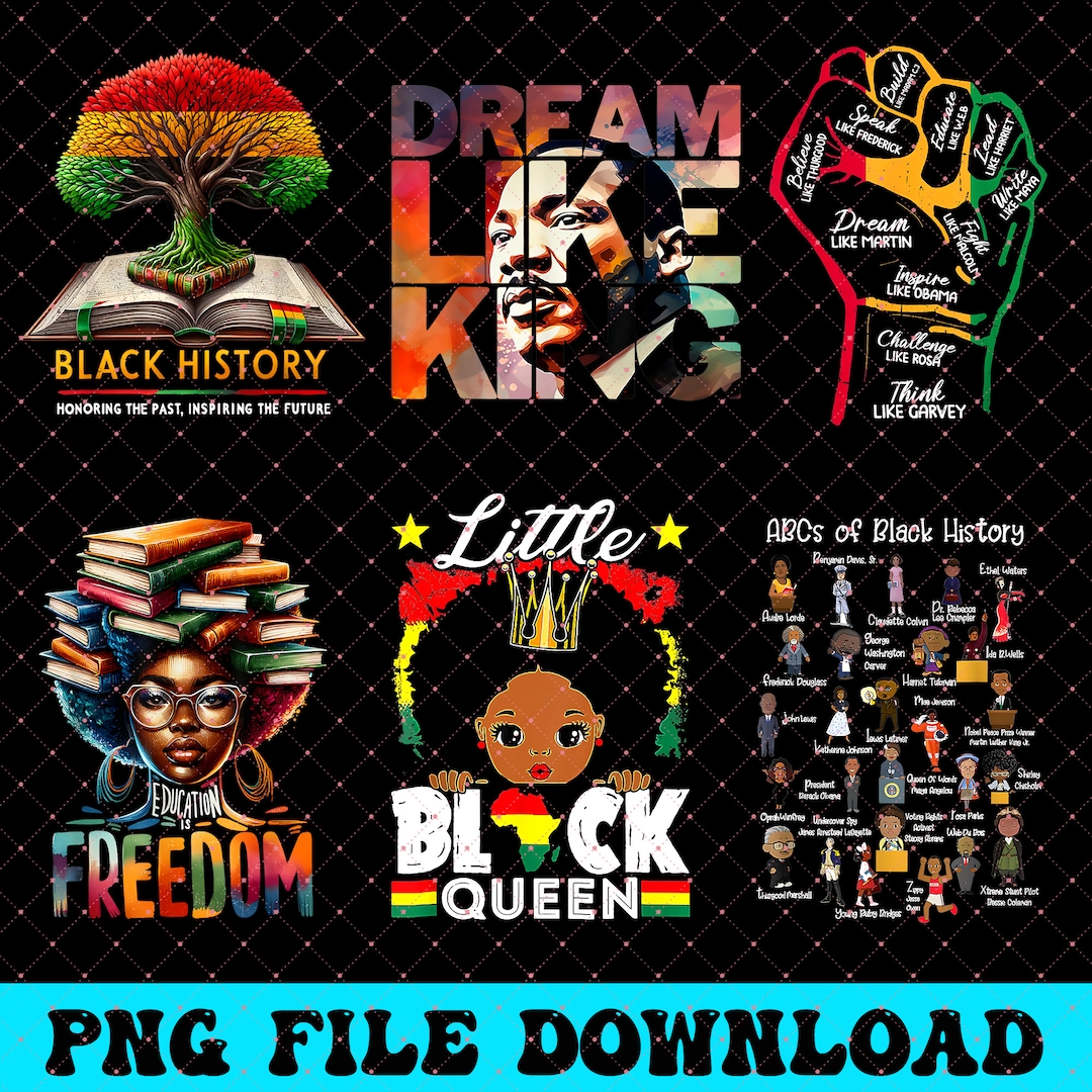 Black History Month PNG Bundle, Black Queen Png, Black Womens Png ...