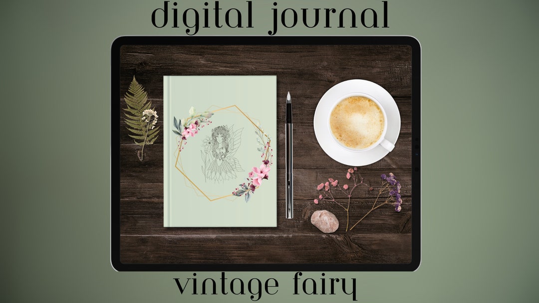 Vintage Fairy - Digital Journal for iPad and Goodnotes, Bullet Journal ...