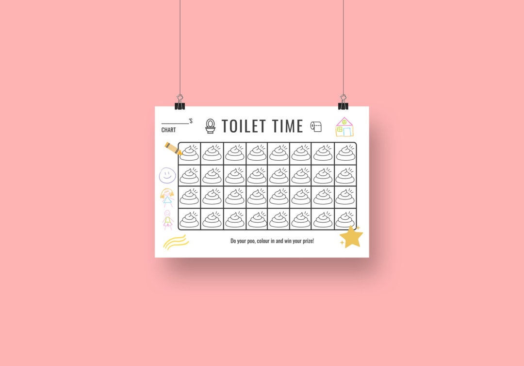 Crayon Fun Toilet Training Reward Chart - Etsy