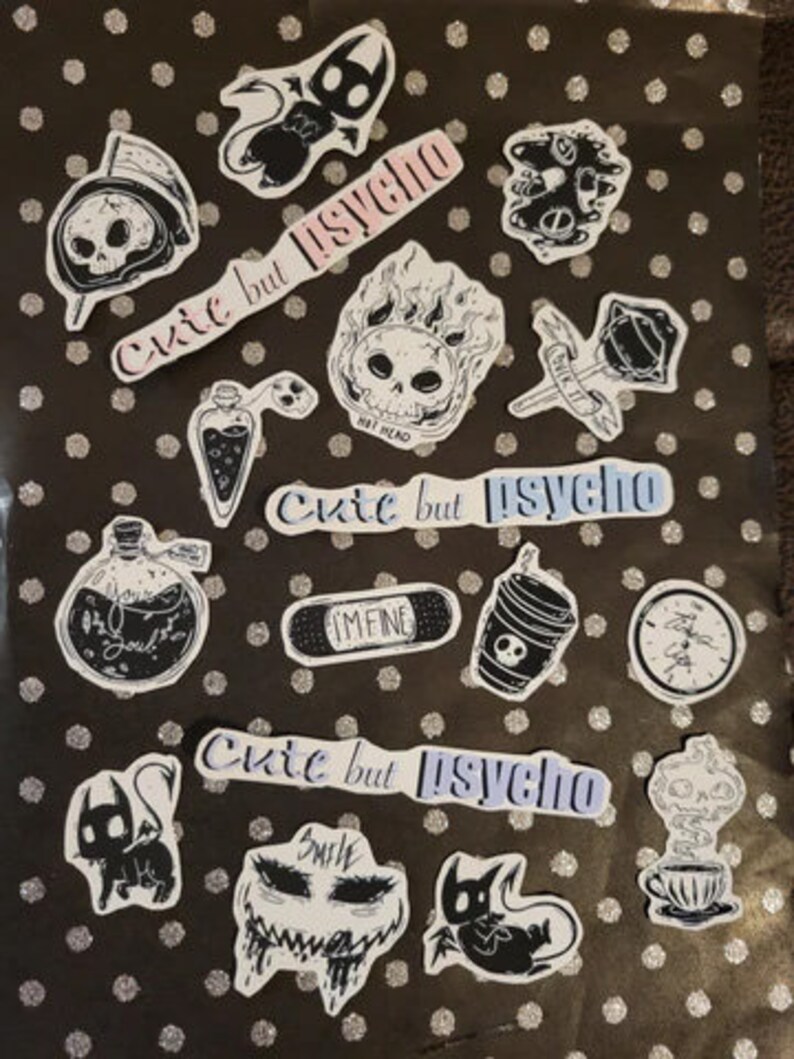 Cutesy Hell Sticker Pack - Etsy