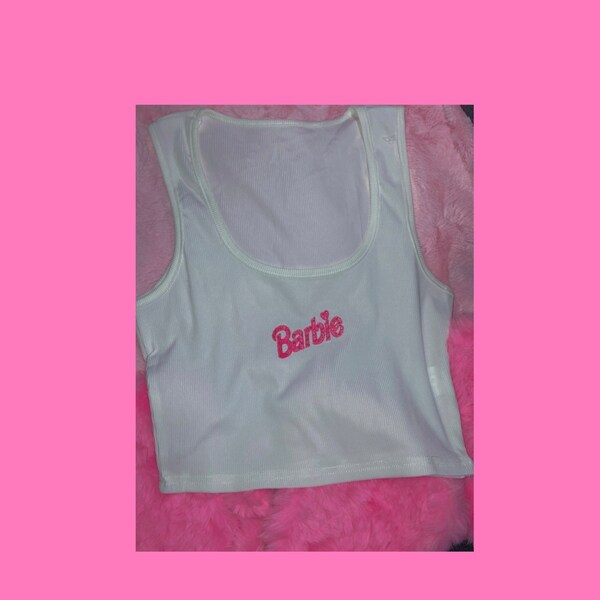 Barbie Women Crop Tank - Etsy