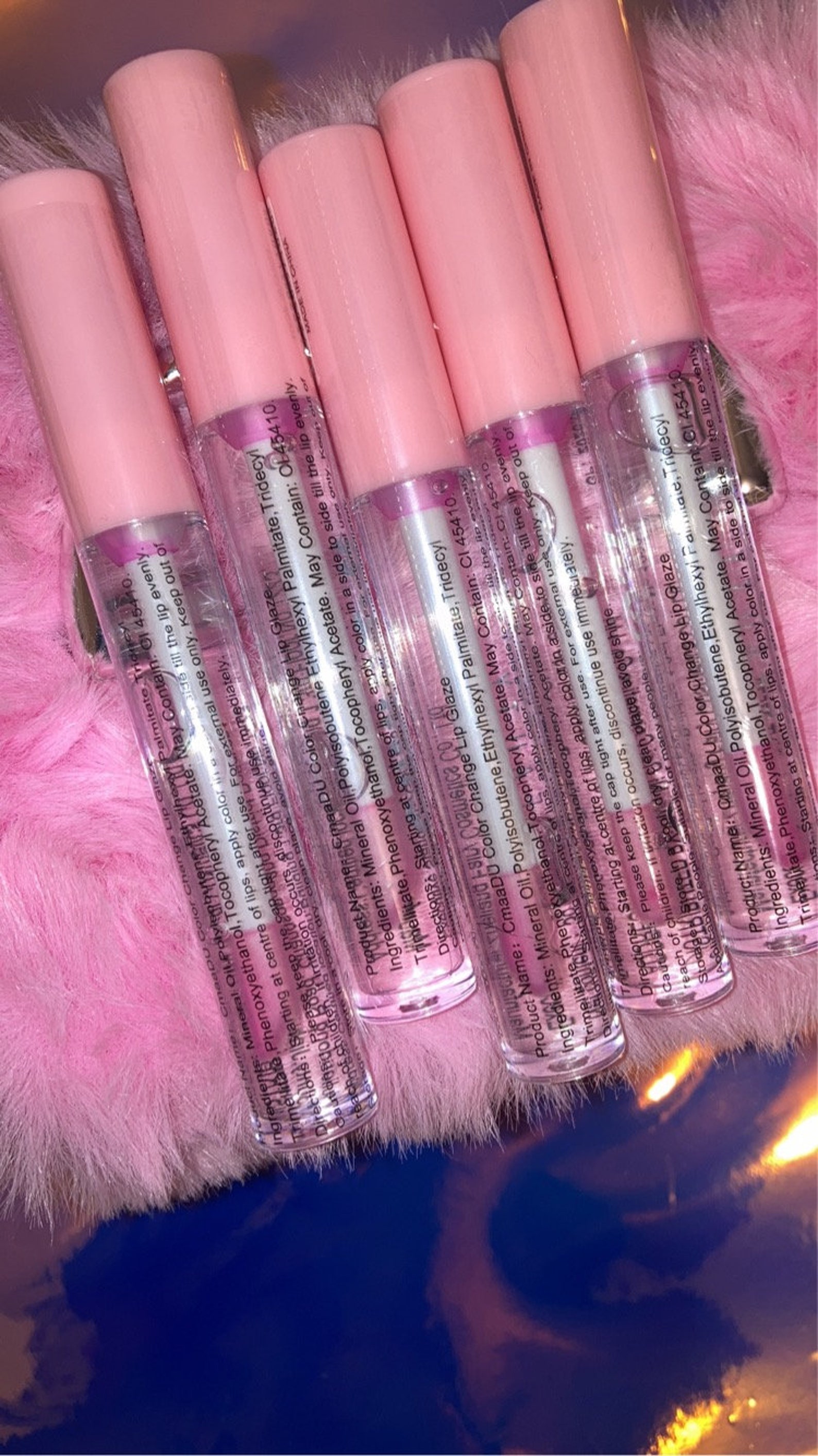 Pink Lipgloss Lipgloss color Change Lipgloss Color Change - Etsy