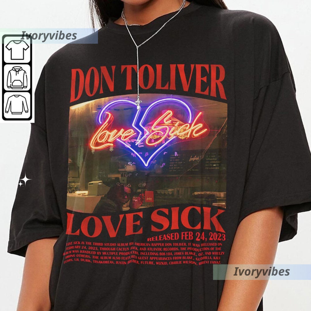 Don Toliver Rap Shirt Don Toliver Love Sick Rapper 90s - Etsy