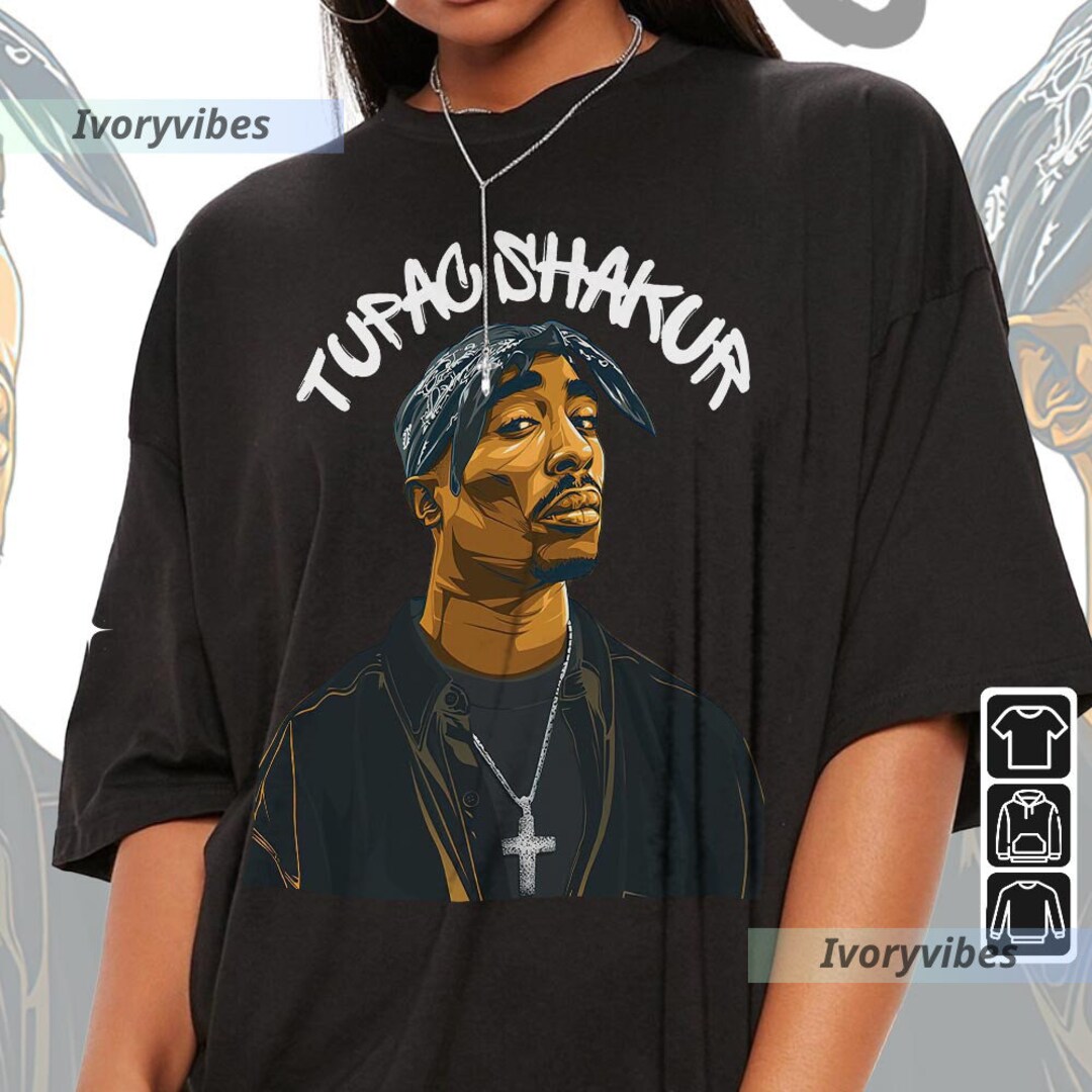 Tupac Rap Shirt K3 Tupac Shakur 90s Y2K Merch Vintage Rapper - Etsy