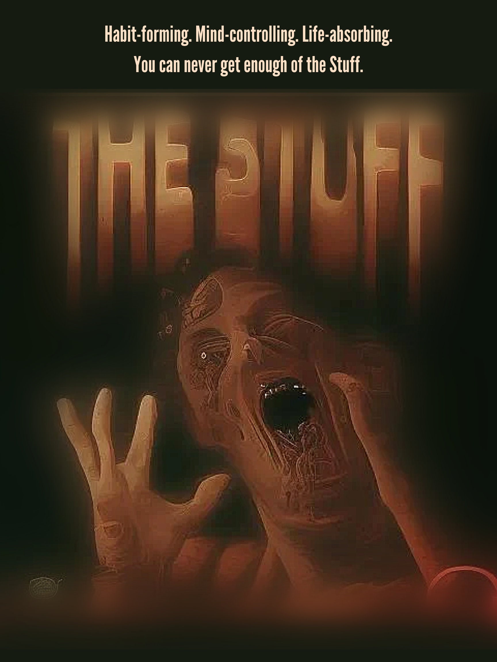 The Stuff (1985) - Melting Alt Art CULT Classic - 16x20 Poster - Etsy
