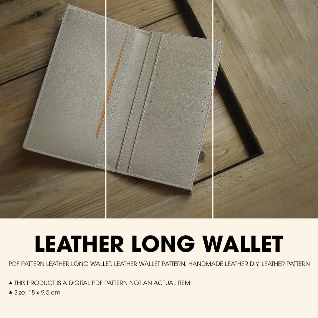 PDF Pattern Download A4, Long Wallet Pattern, DIY, Digital Pattern ...