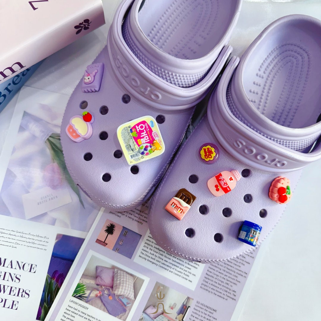 8pcs/set Korean Snacks Shoe Charms | Shoe Accessories Perfect Birthday ...