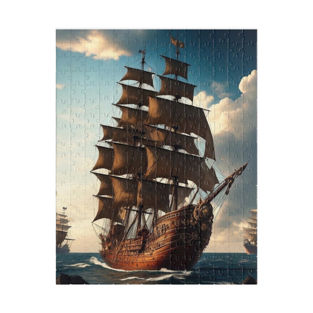 Pirate Ship Puzzle 110, 252, 500, 1014 Piece - Etsy