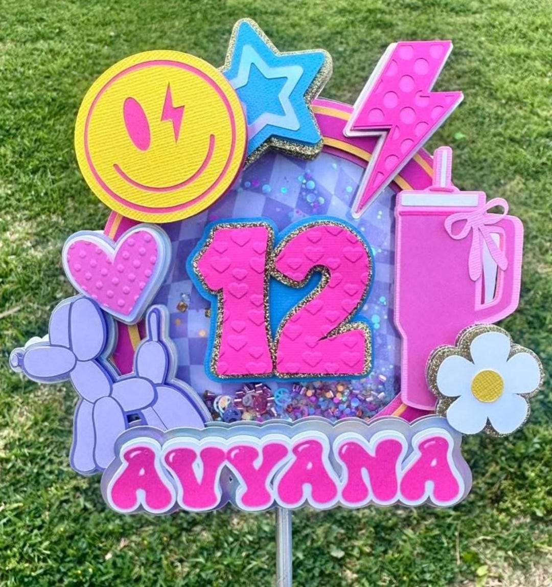 Preppy Stoney Clover Inspired Cake Topper/ Girly Party Decor - Etsy