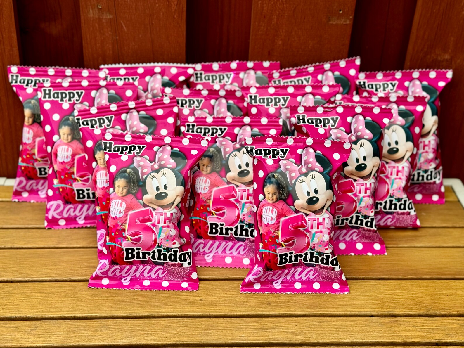 Custom Party Chip Bags Kids Birthday Party Chips Girl Party Treats ...