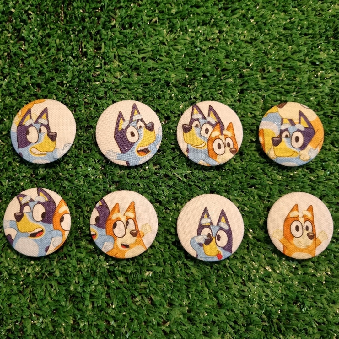 Bluey Fabric Badges Pin, Badge, Fabric, Bluey, Bingo - Etsy Australia