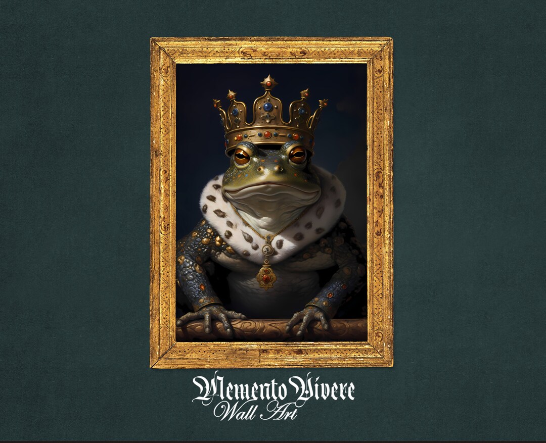 Toad Renaissance Animal Anthropomorphic Portrait Antique - Etsy