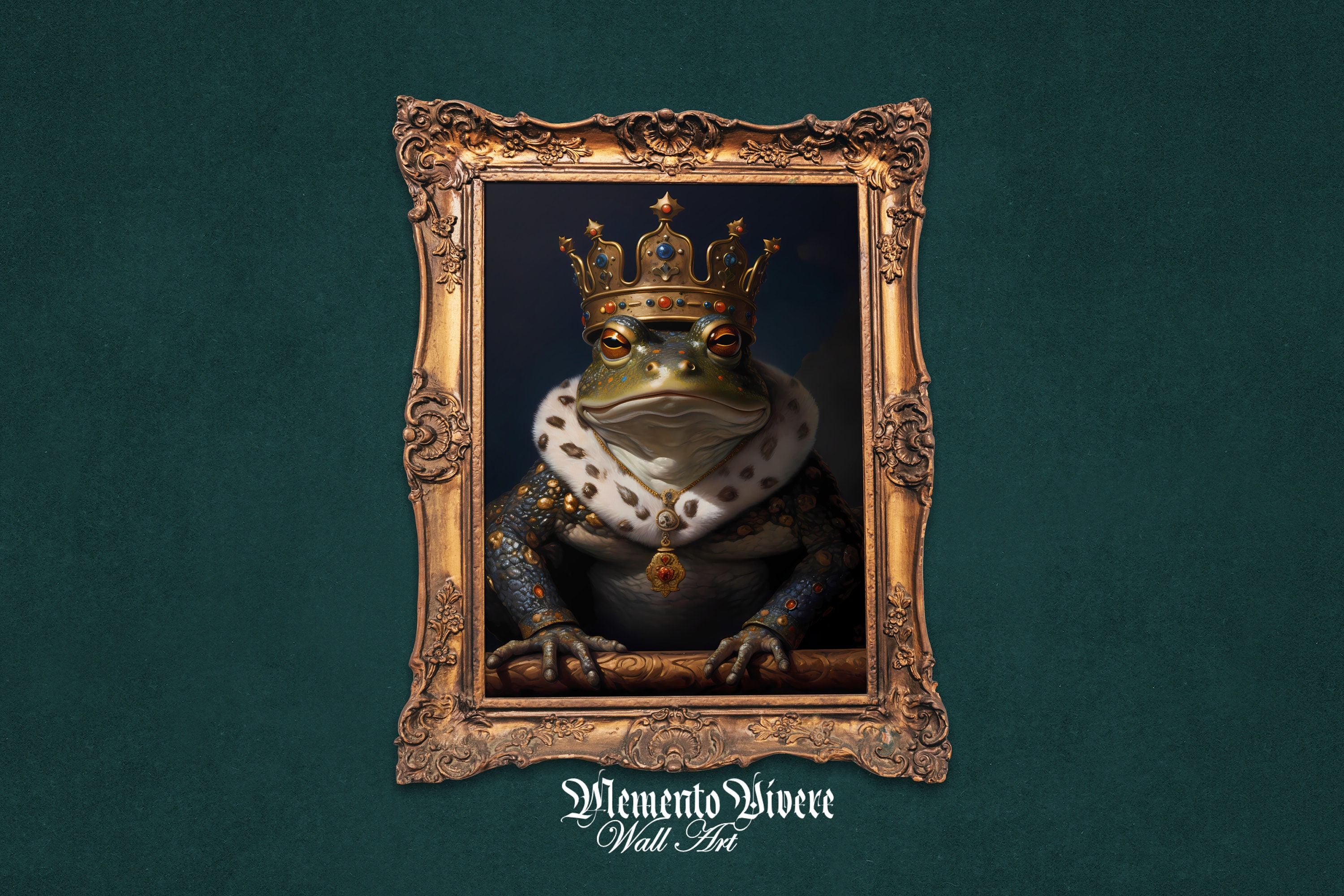 Toad Renaissance Animal, Anthropomorphic Portrait, Antique Gothic ...