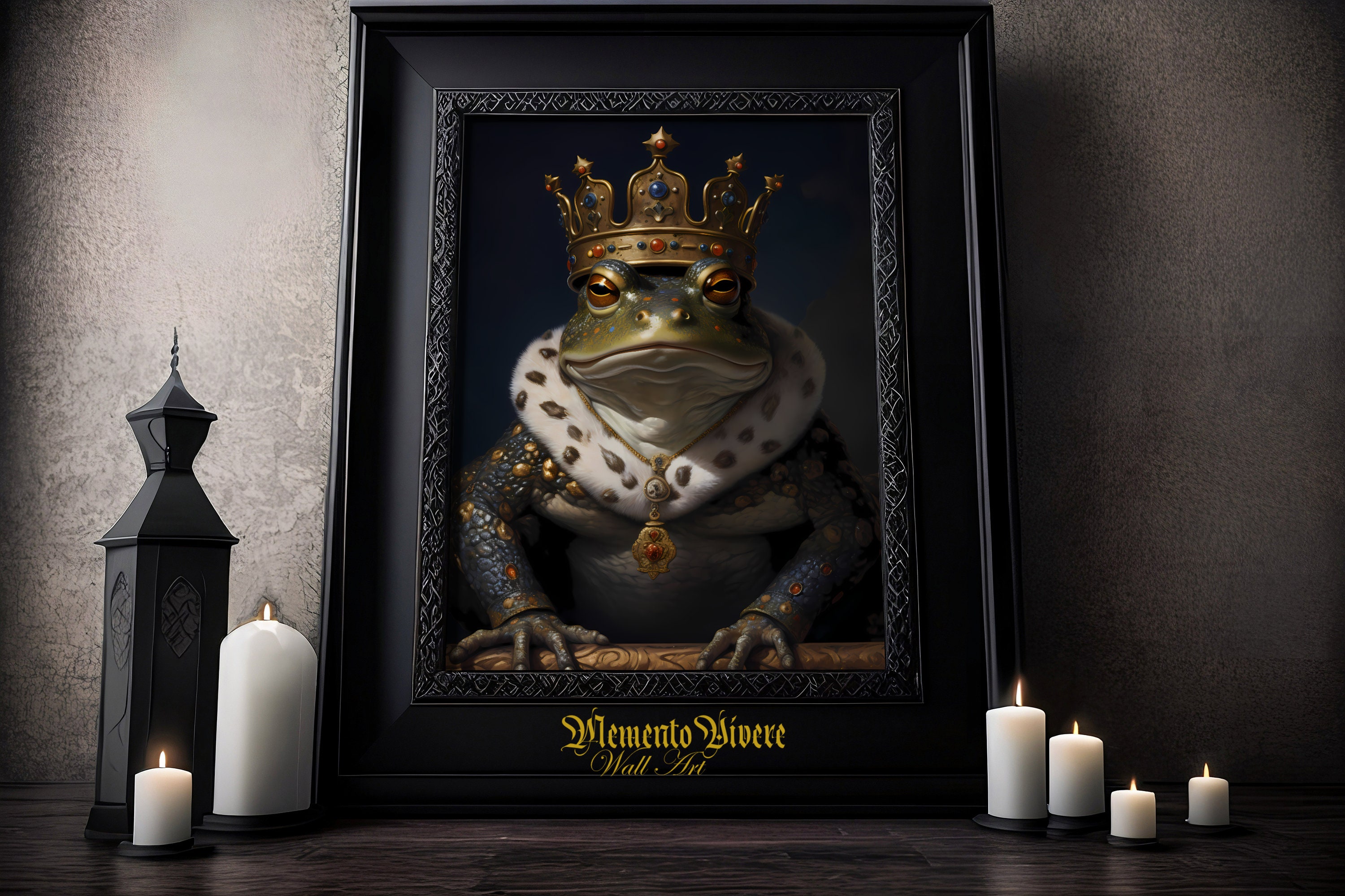 Toad Renaissance Animal Anthropomorphic Portrait Antique - Etsy