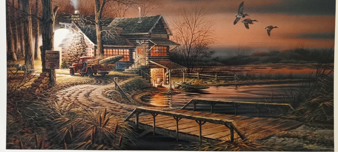 Terry Redlin Hunters Haven Original Print. - Etsy