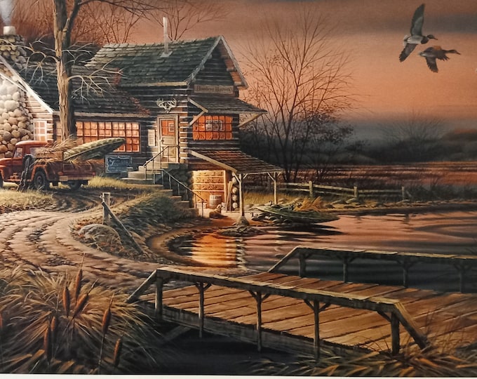 Terry Redlin " Hunters Haven " Original Print. - Etsy