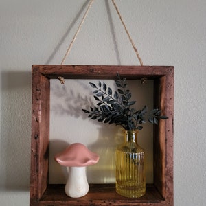 Set of 3 Rustic Wooden Box Shelves - Floating Wall Shelves - Etsy