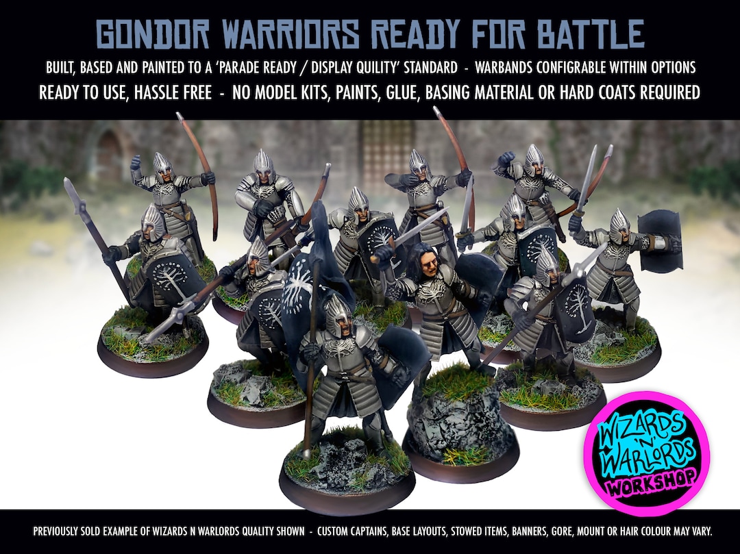 Gondor Warriors MESBG / Lord of the Rings / the Hobbit / Middle Earth ...