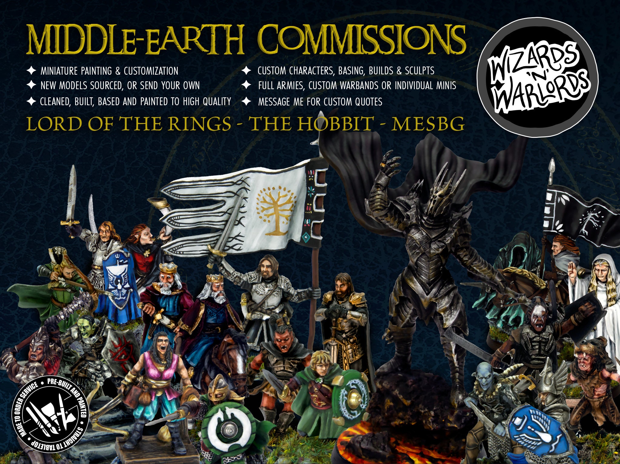 Gundabad Orcs MESBG / Lord of the Rings / the Hobbit / Middle-earth ...
