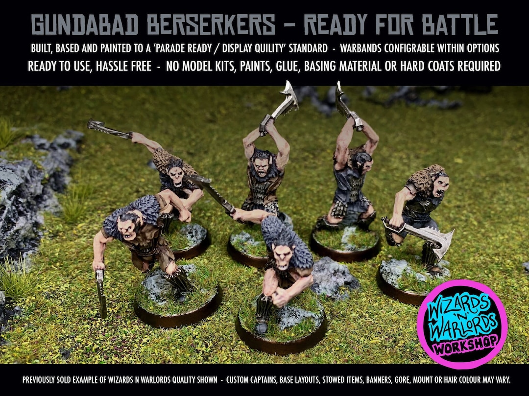 Gundabad Berserkers MESBG / Lord of the Rings / the Hobbit / Middle ...