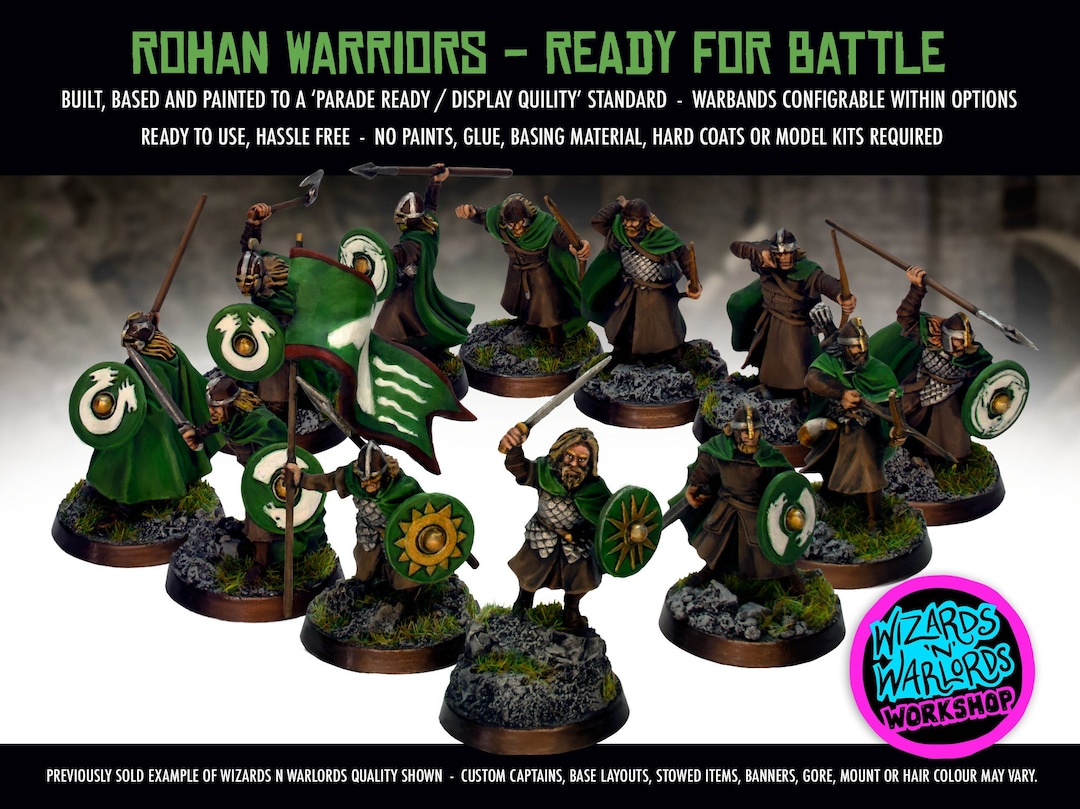 Rohan Warriors MESBG / Lord of the Rings / the Hobbit / Middle Earth ...