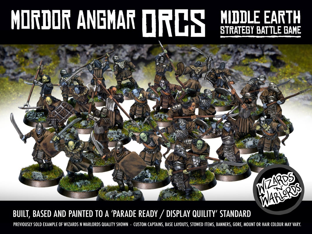 Mordor Angmar Orcs - MESBG / Lord of the Rings / the Hobbit / Middle ...