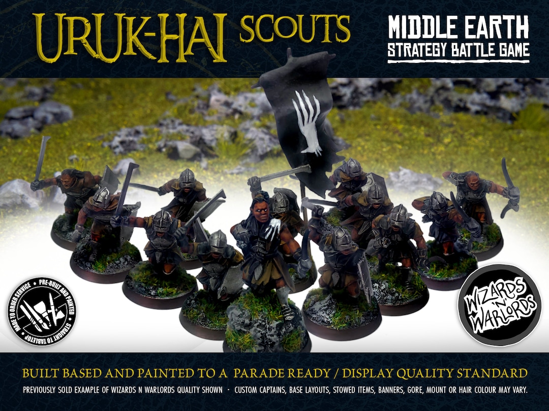 Uruk-hai Scouts MESBG / Lord of the Rings / the Hobbit / Middle Earth ...