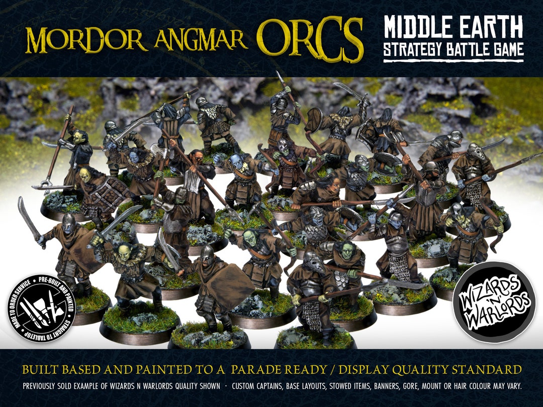 Mordor Angmar Orcs - MESBG / Lord of the Rings / the Hobbit / Middle ...